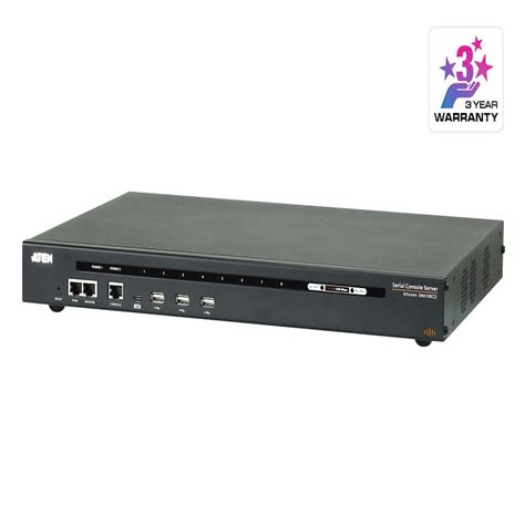 8 Port Serial Console Server With Dual Power Lan
