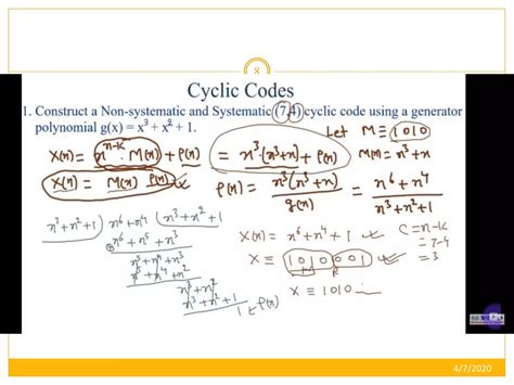 Presentation On Cyclic Codes Pptx