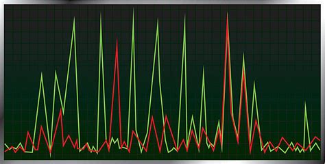 Sound Waves Oscillating Glow Light Eps 8 Waveform Graph Volume Vector Waveform Graph Volume