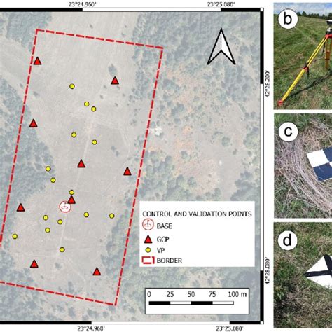 Control And Validation Points A Test Area With Location Of Gcp And Download Scientific