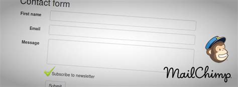 Mailchimp Subscribe Box For Contact Forms Web Development Blog