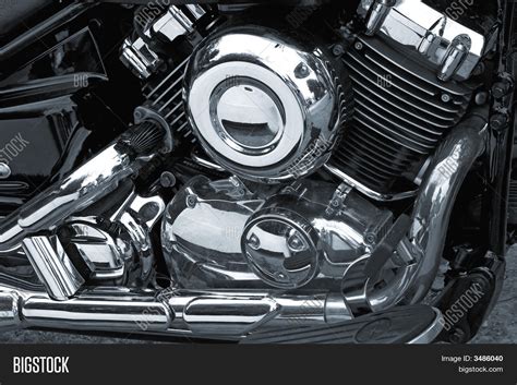 Motorcycle Chrome Image Photo Free Trial Bigstock