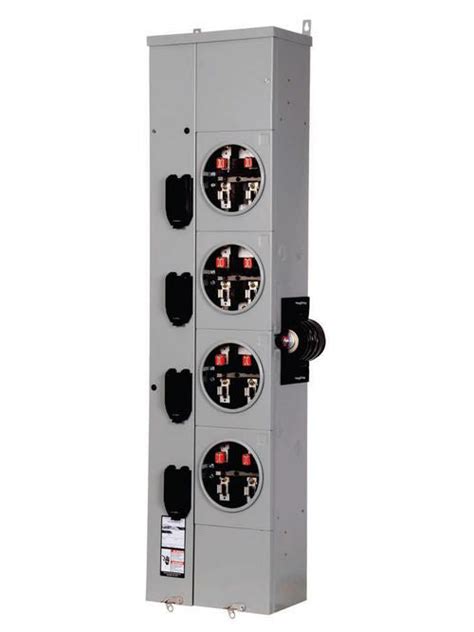 Siemens Power Mod Wmm42125j 4 Gang 125a 3ph In 1ph Out Meter Pak Stack