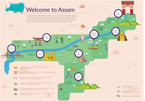 Infographics On Assam Tourism On Behance