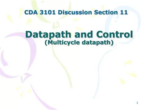 Ppt Datapath And Control Multicycle Datapath Powerpoint