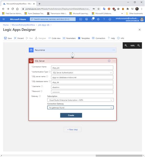 How Can We Schedule A Job In Azure Sql Database Using Logic App Dataplatformgr