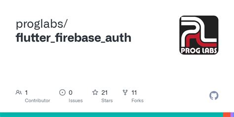 Flutter Firebase Auth Pubspec Yaml At Main Proglabs Flutter Firebase