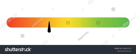 Rating Slider Black Arrow Indicator Feedback Stock Vector Royalty Free
