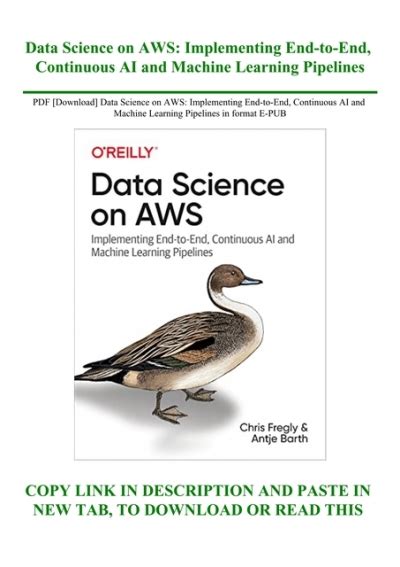 Pdf Download Data Science On Aws Implementing End To End Continuous Ai And Machine Learning