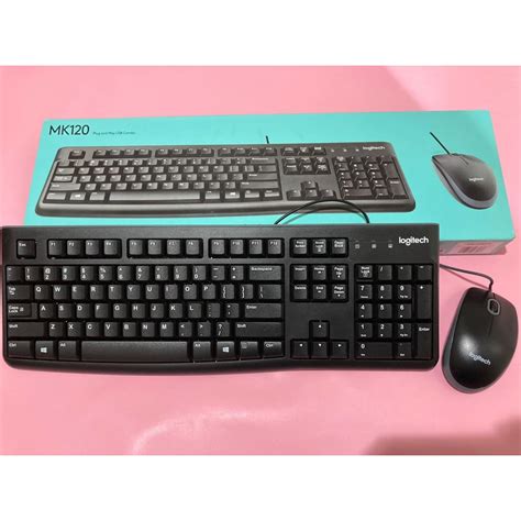 Jual Logitech Mk120 Desktop Usb Keyboard Mouse Shopee Indonesia