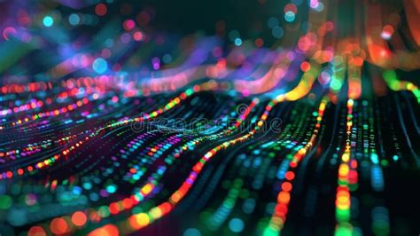 Colorful And Vibrant Digital Bokeh Effect Over An Abstract