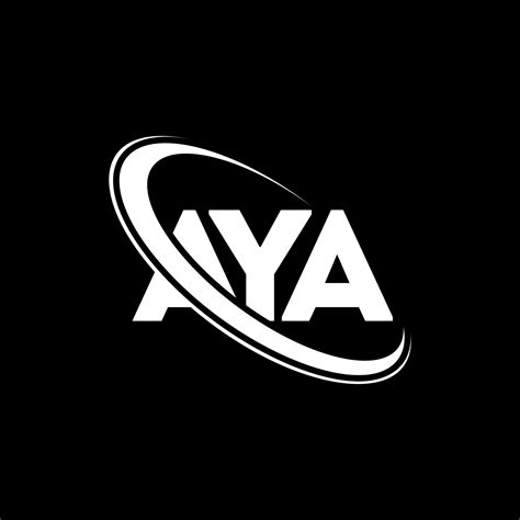 logotipo de aya ay carta diseño del logotipo de la letra aya
