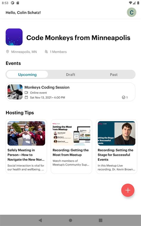 meetup for organizers for android download