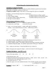 AP Statistics Review III Descriptive Stats AP Final Review III Exploring Data