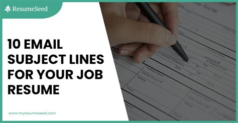Job Application Email Subject