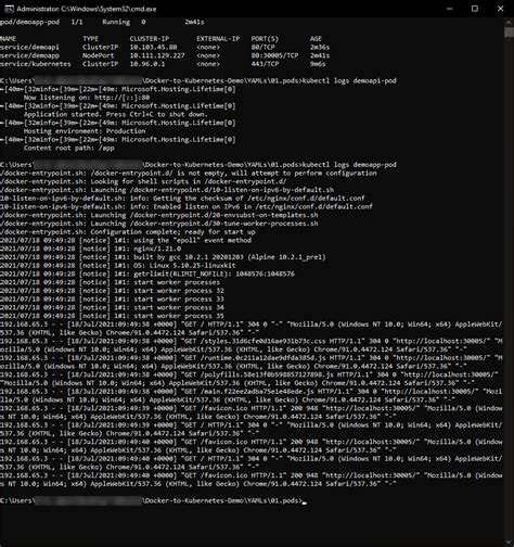 Kubernetes On Docker Desktop Local Connectivity Issue Using A Service Between Two Pods Stack
