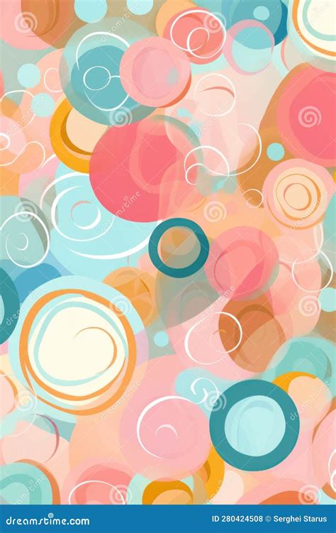 A Bunch Of Different Colored Circles On A White Background Generative Ai Image Stock