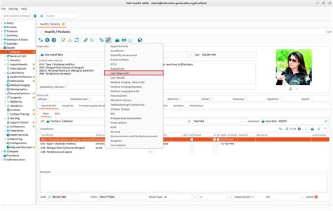 Laboratory — Gnu Health Hospital Information System Documentation