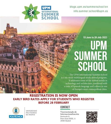 Summer School Upm Etsi Caminos Canales Y Puertos