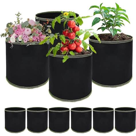 Lot De 10 Sacs De Plantation Pour Tomates Et Pommes De Terre De 4