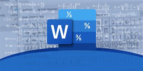 How To Input Fractions In Microsoft Word Documents