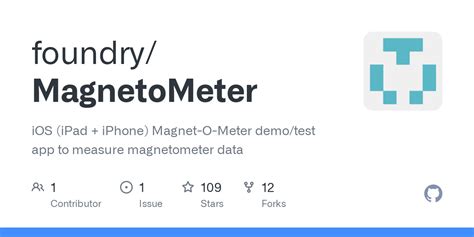 Github Foundrymagnetometer Ios Ipad Iphone Magnet O Meter Demotest App To Measure