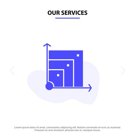 Our Services Scalable System Scalable System Science Solid Glyph Icon Web Card Template 19181797