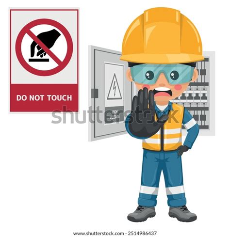 Do Not Touch Not Touching Objects Stock Vector Royalty Free