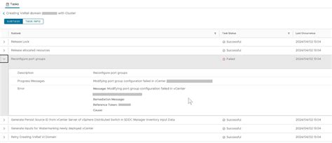 Dell Vcf On Vxrail Sddc Manager Fails To Reconfigure Port Groups