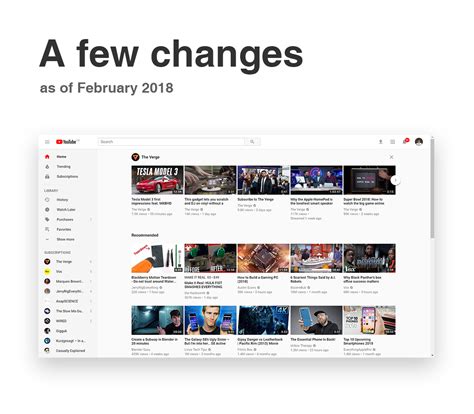 Youtube Redesign On Behance