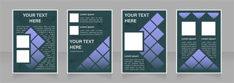 교육 과정 프로모션 빈 브로셔 레이아웃 디자인 온라인 학습 텍스트에 대한 빈 복사 공간이 있는 세로 포스터 템플릿 집합입니다 미리 만들어진 기업 보고서 수집 편집 가능한