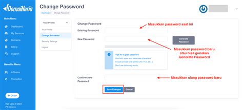 Cara Reset Dan Mengubah Password Akun Domainesia Domainesia