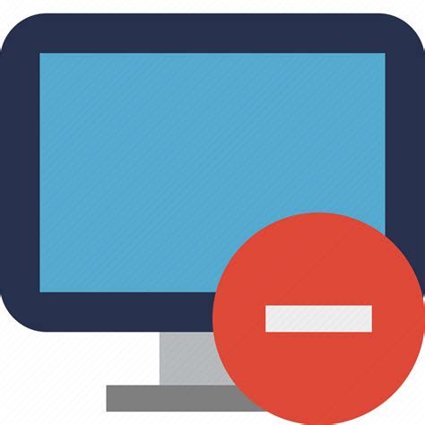 Computer Desktop Display Monitor Screen Stop Icon Download On Iconfinder