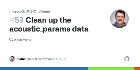 clean up the acoustic params data · issue 59 · microsoft dns challenge
