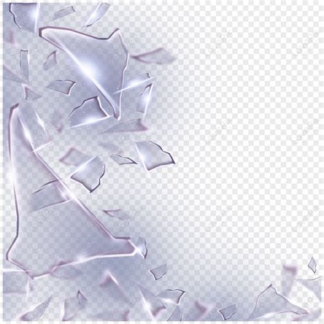 유리 깨진 투명 조각 패턴 일러스트 조명색깔가벼운 Png 일러스트 무료 다운로드 Lovepik