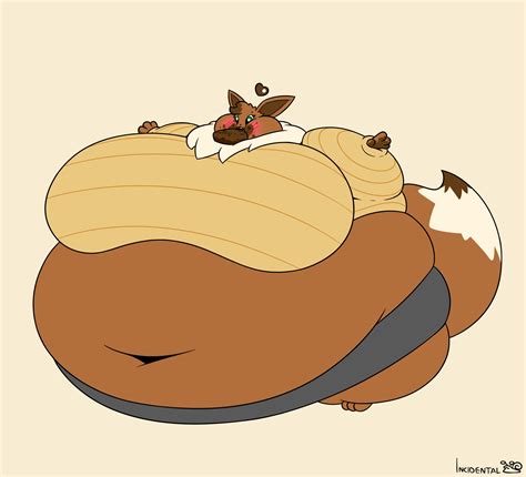 Rule 34 Big Breasts Breasts Eevee Fat Female Immobile Incidentalsnail Pokemon Pokemon Species