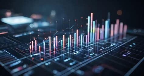 Data Visualization Analyzing Trends And Patterns Stock Illustration