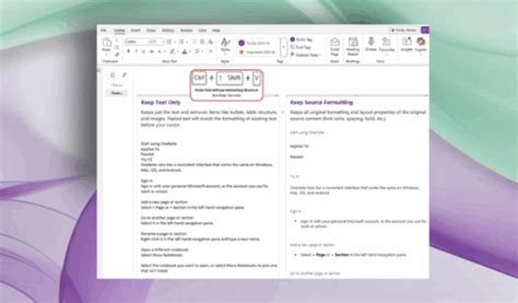 Onenote Adds ‘paste Text Only Across Windows Mac And Web