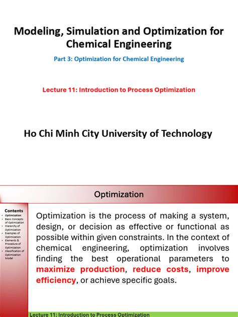 11 Introduction To Process Optimization Pdf Mathematical Optimization Mathematical Model