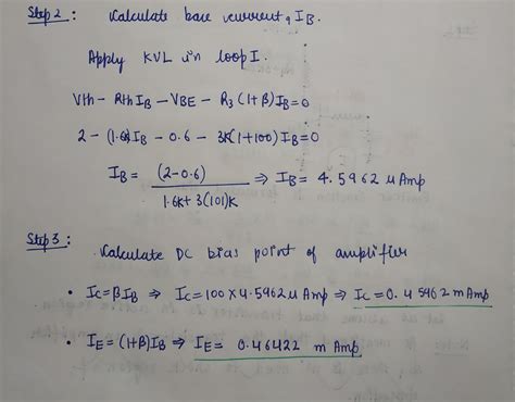 [solved] Calculate The Dc Bias Point Of The Transistor And The Voltage Gain Course Hero