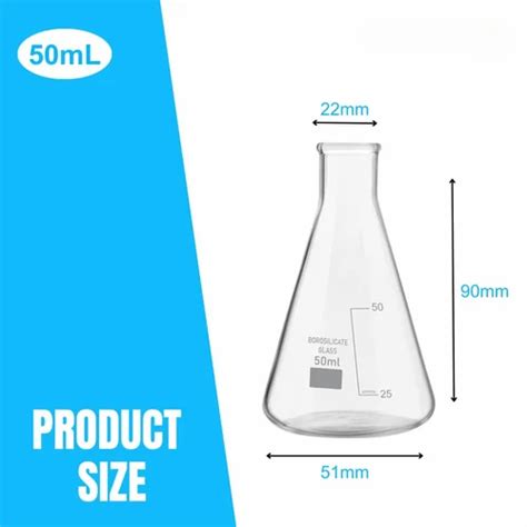 Borosilicate Glass 50 Ml Conical Flask At Rs 28 In Ambala Id