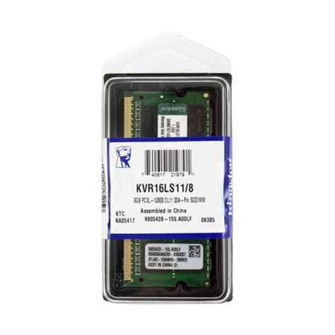 Memória Kingston para Notebook 8GB DDR3 1600 mhz Mister