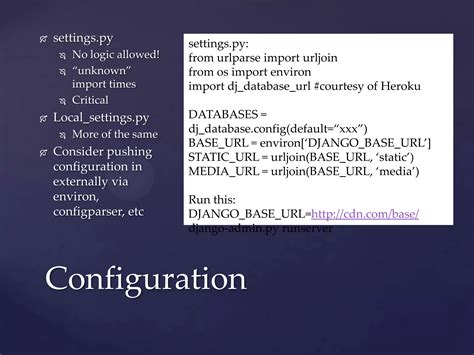 Django Deployment Best Practices Ppt