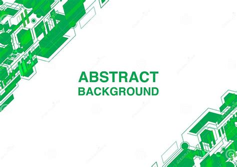 Green Hi Tech Abstract Background Stock Vector Illustration Of