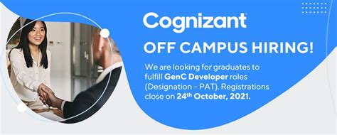 Jameer Basha Shaik On Linkedin Cognizant Off Campus Hiring We Are Inviting Off Campus
