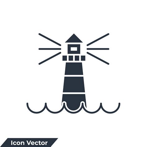 Lighthouse Icon Logo Vector Illustration Lighthouse Symbol Template For Graphic And Web Design