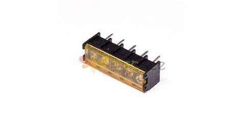 Elecbee Barrier Terminal Block Strip Pin With Cover Vertical Type PCB Mount
