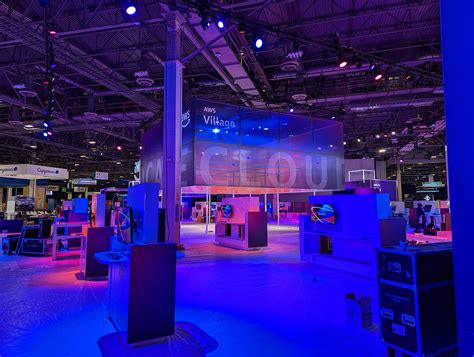 aws village at aws re invent on behance