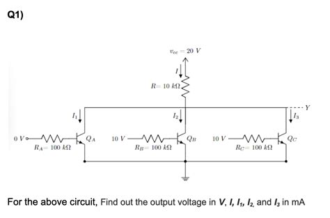 Solved For The Above Circuit Find Out The Output Voltage In Chegg Com
