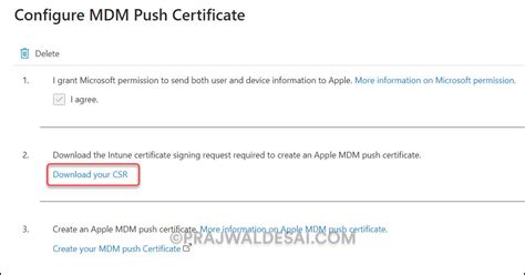 Renew Apple Mdm Push Certificate In Intune Prajwal Desai